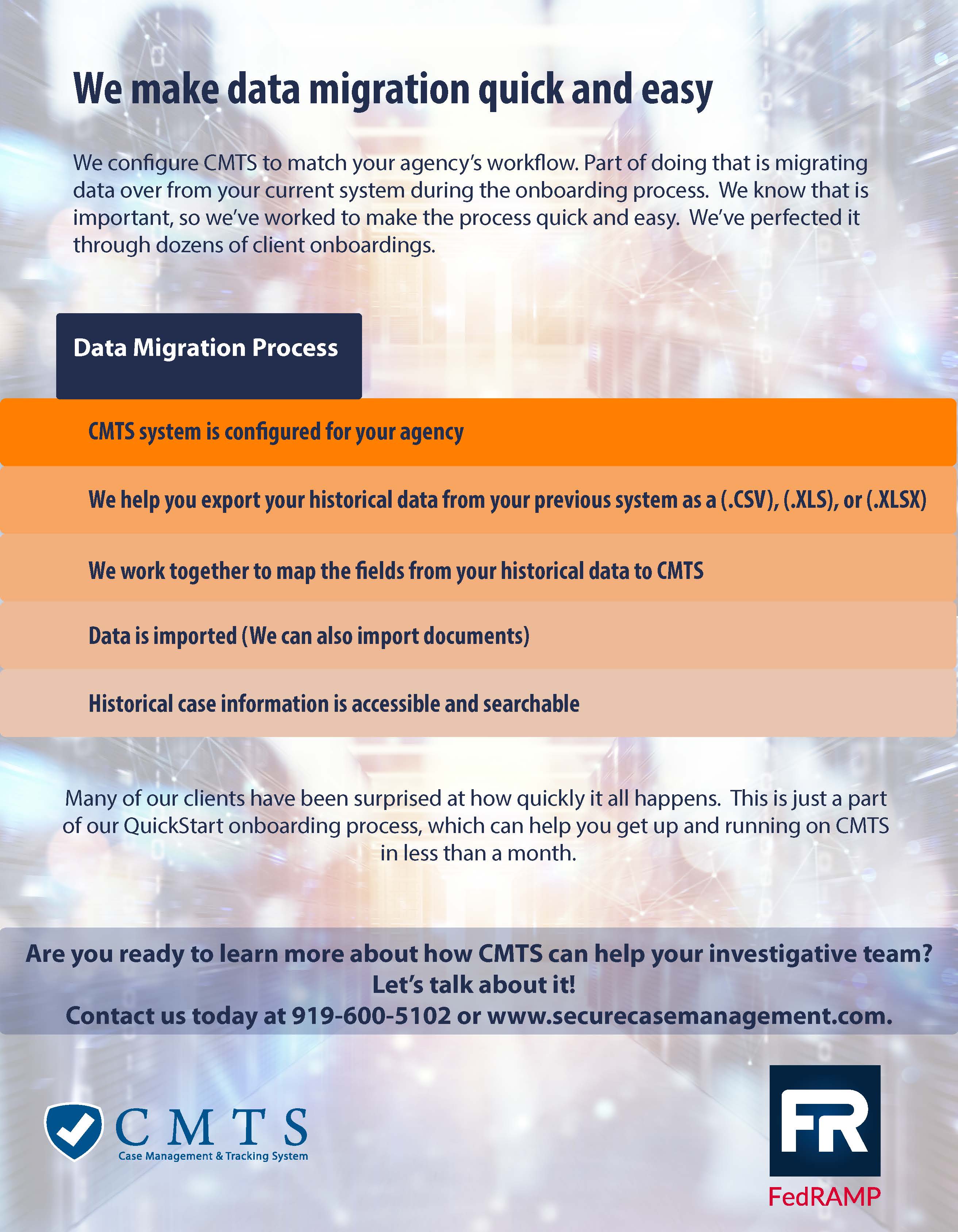 Easy Data Migration Secure Case Management